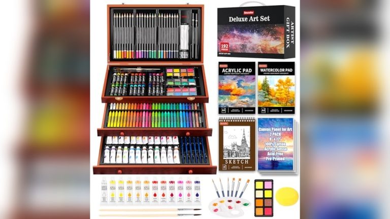 Painting Supplies Gift Set for Beginners: Ultimate Starter Kit for ...