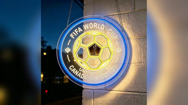 Fifa World Cup Emblem Neon Sign for Room 2026: Shop Now